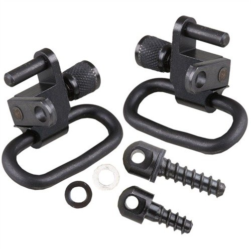 RIFLE SLING SWIVEL SETS 1", Kit incl swivels w/wood screw front stud ...